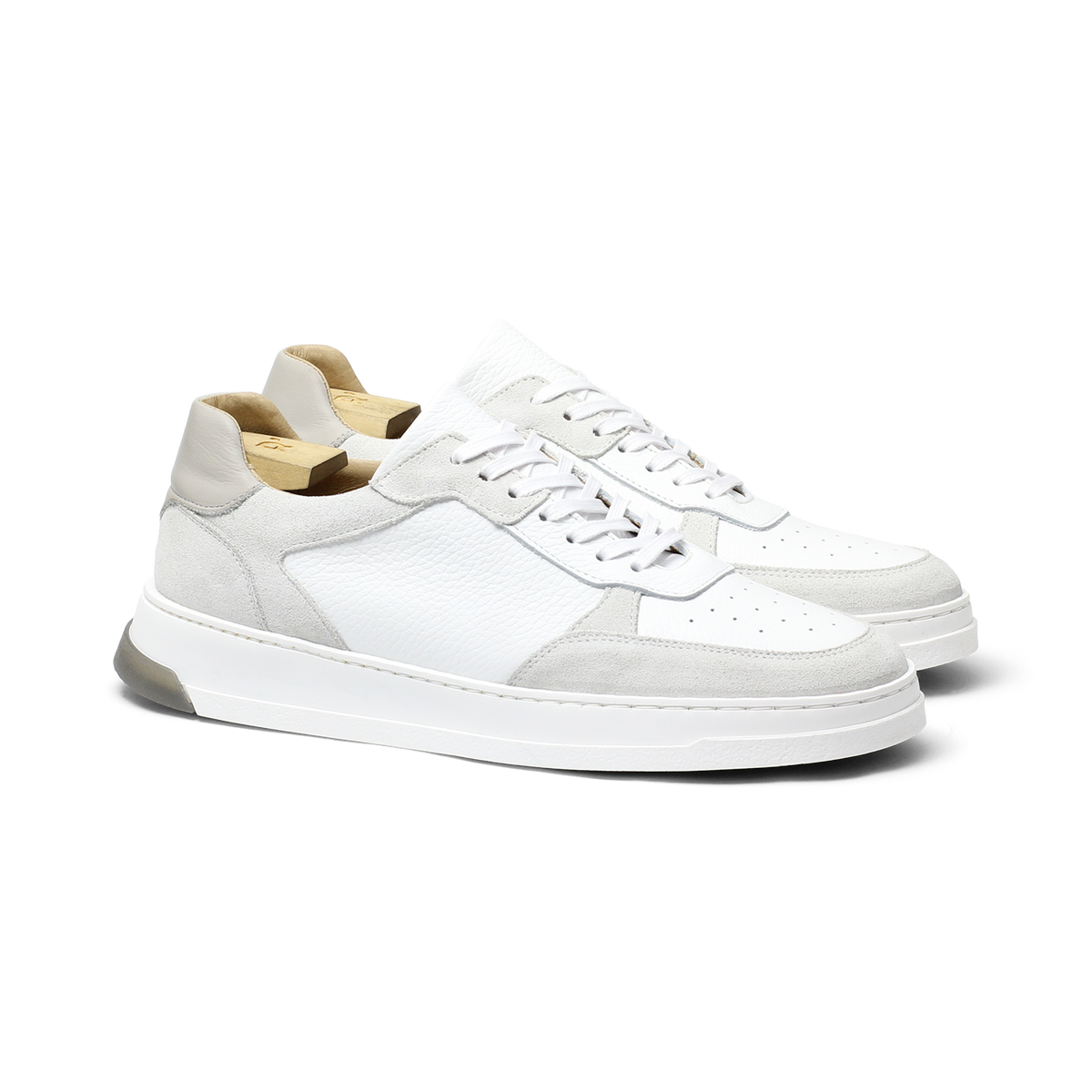 Basket/Sneakers homme | Dorone Velours Blanc Rudy's Paris