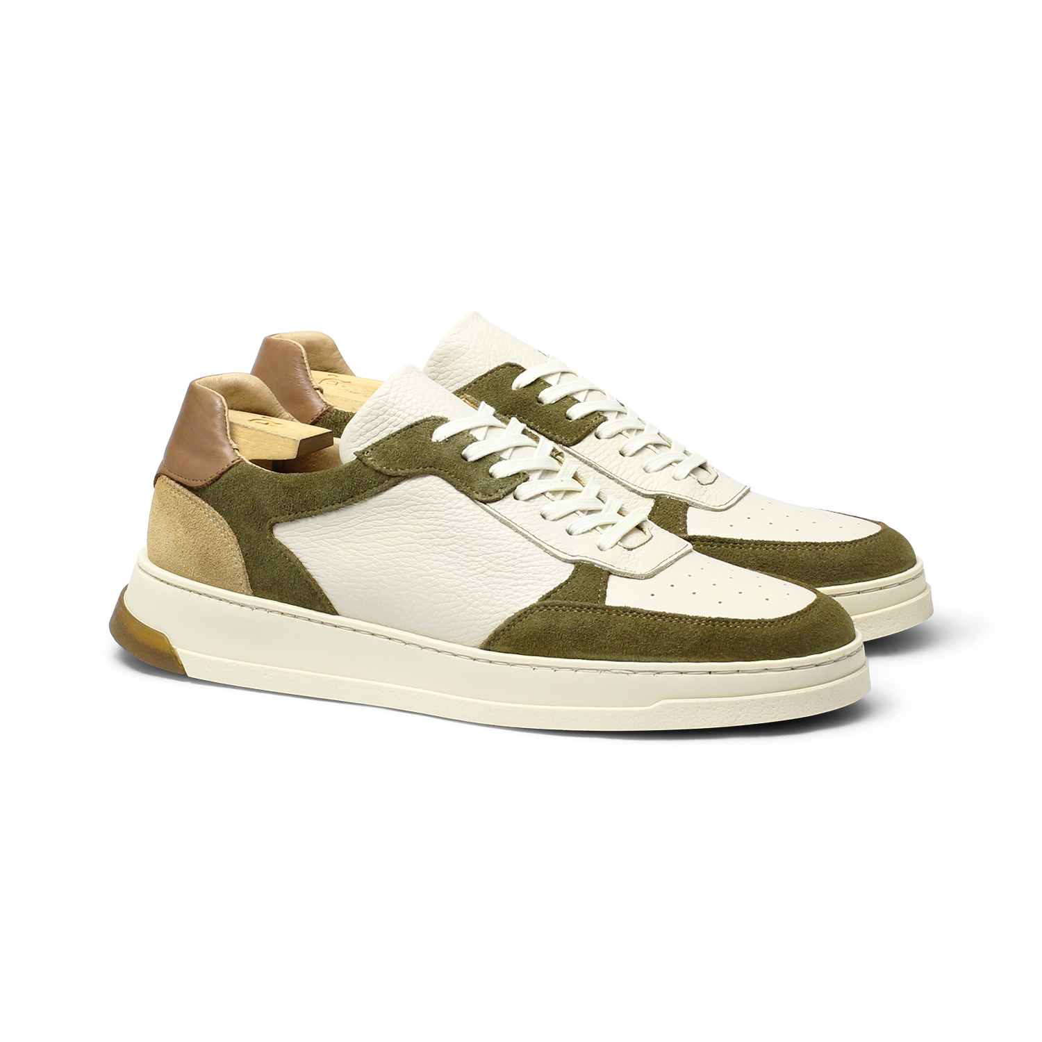 Basket/Sneakers homme | Dorone Velours Kaki Rudy's Paris